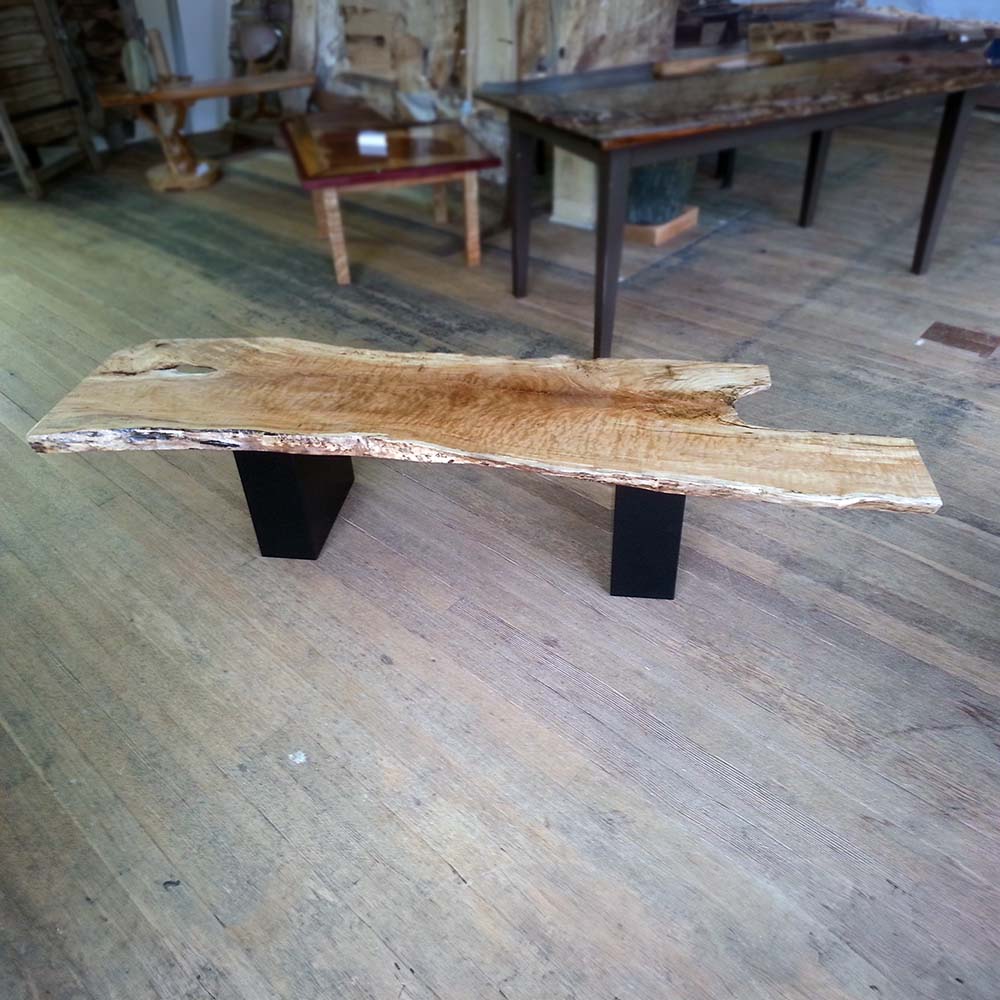 Maple Wood Coffee Table/Bench – Baker River Woodworks